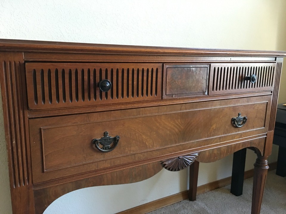 Vintage Wood Buffet Table (perfect for a big dining room/living room ...