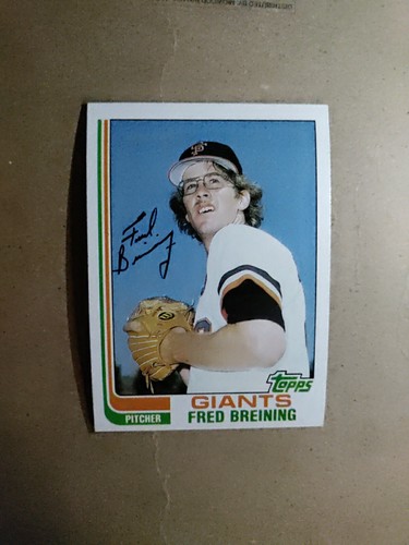 1982 Topps 144 Fred Breining San Francisco Giants @ RC Baseball NM read ...