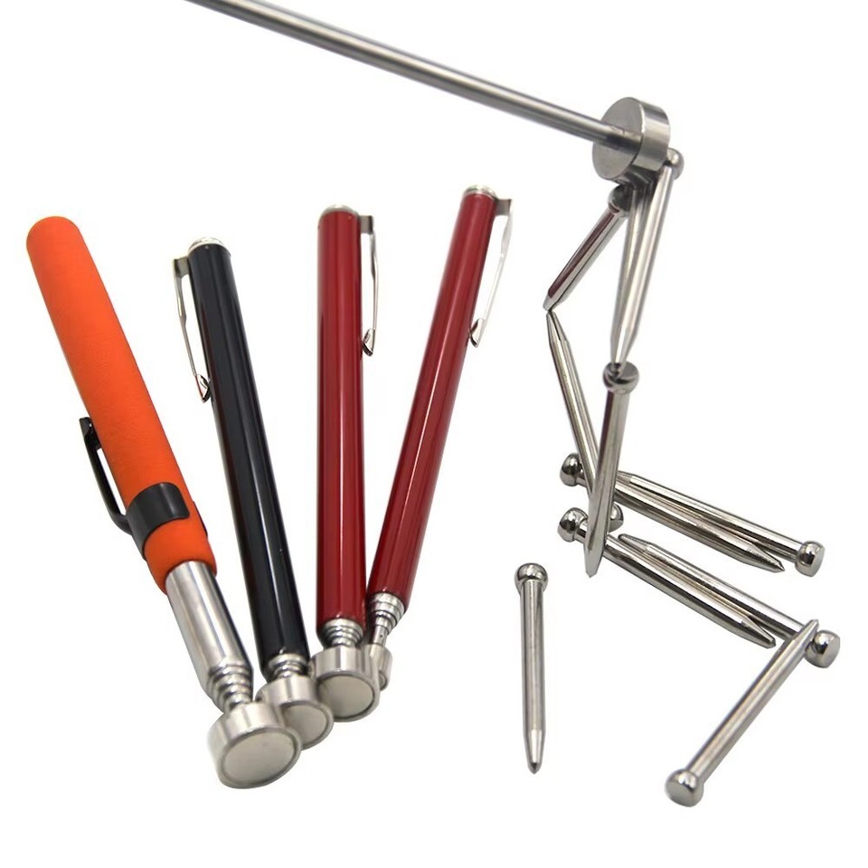 8LB Magnetic Pickup Tool Orange Retractable Telescopic Extractor Pen ...