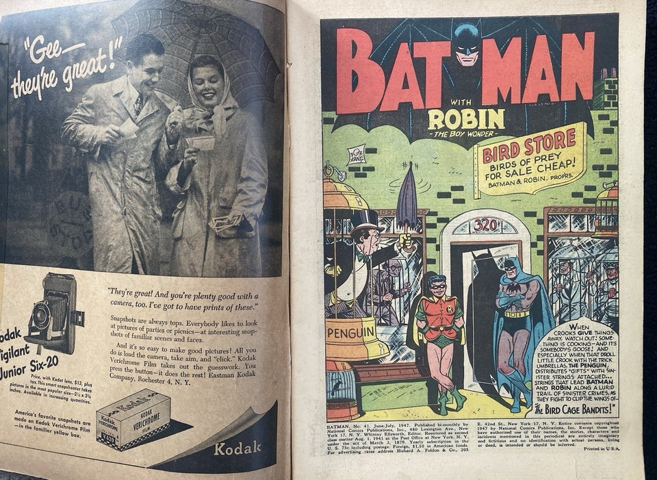 BATMAN #41 (June-July 1947) Golden Age DC Comics - “Interplanetary ...