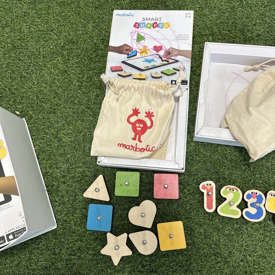 Marbotic bundle Interactive Wooden Smart Letters, Numbers, Shapes For ...