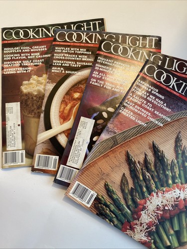 Cooking Light Magazine Lot of 4 Issues 1988-Holiday Food Fitness ...