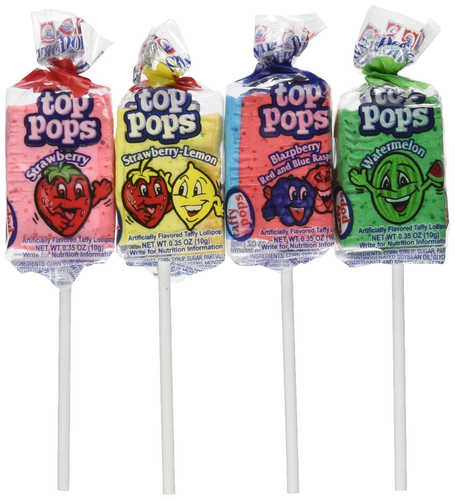 Top/Taffy pops Assorted Flavors 48ct 705353984969| eBay