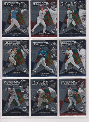 2022 Panini Mosaic Baseball Insert LONGBALL MASTERS You Choose | eBay