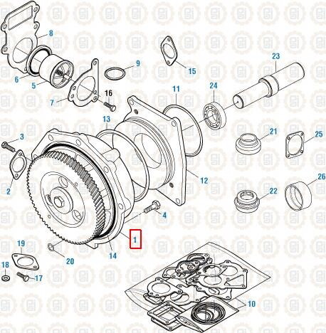 Water Pump for Caterpillar C15. Pai 381807 Ref# 0r9869 10r0484 1615719 ...