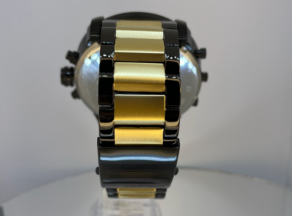 2025 Brand New Diesel Mr. Daddy 2.0 Black and Gold PVD Plated DZ7465 | eBay