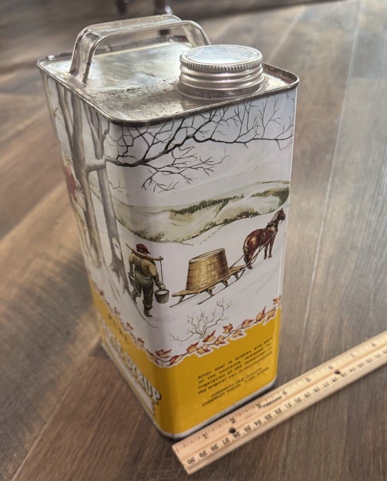 Vintage Rare Maple Syrup 1 Gallon Empty Metal Can | eBay