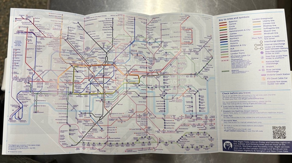 3x NEW July 2025 Tube Map TfL London Underground LATEST | eBay UK