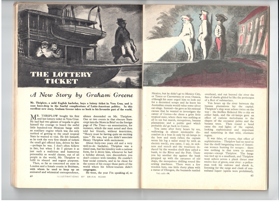 Graham Greene The Lottery Ticket Strand mag May 1947 | eBay UK