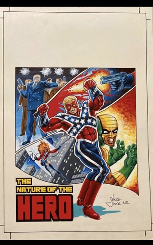 Captain Confederacy Original Comic Art Cover Collection | eBay