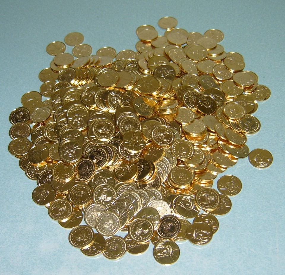 NEW 500 GOLDEN LIBERTY / EAGLE PACHISLO SLOT MACHINE TOKENS - NEW | eBay