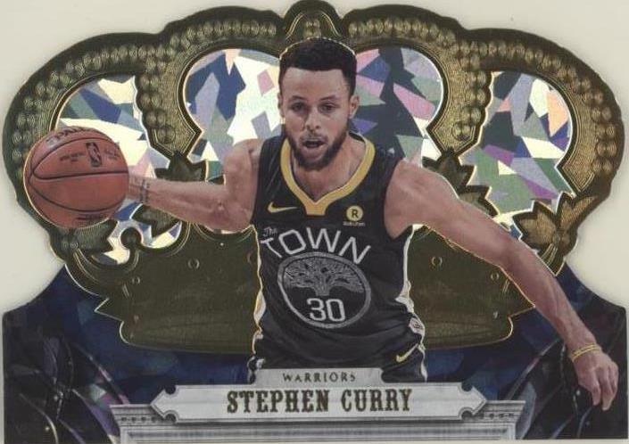 2017-18 Panini Crown Royale - Stephen Curry #5 Gold Crystal /10 for ...