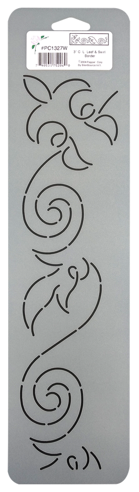 Quilting Stencils Vine Leaves Border Swirl Quilt Patterns & Triangle ...