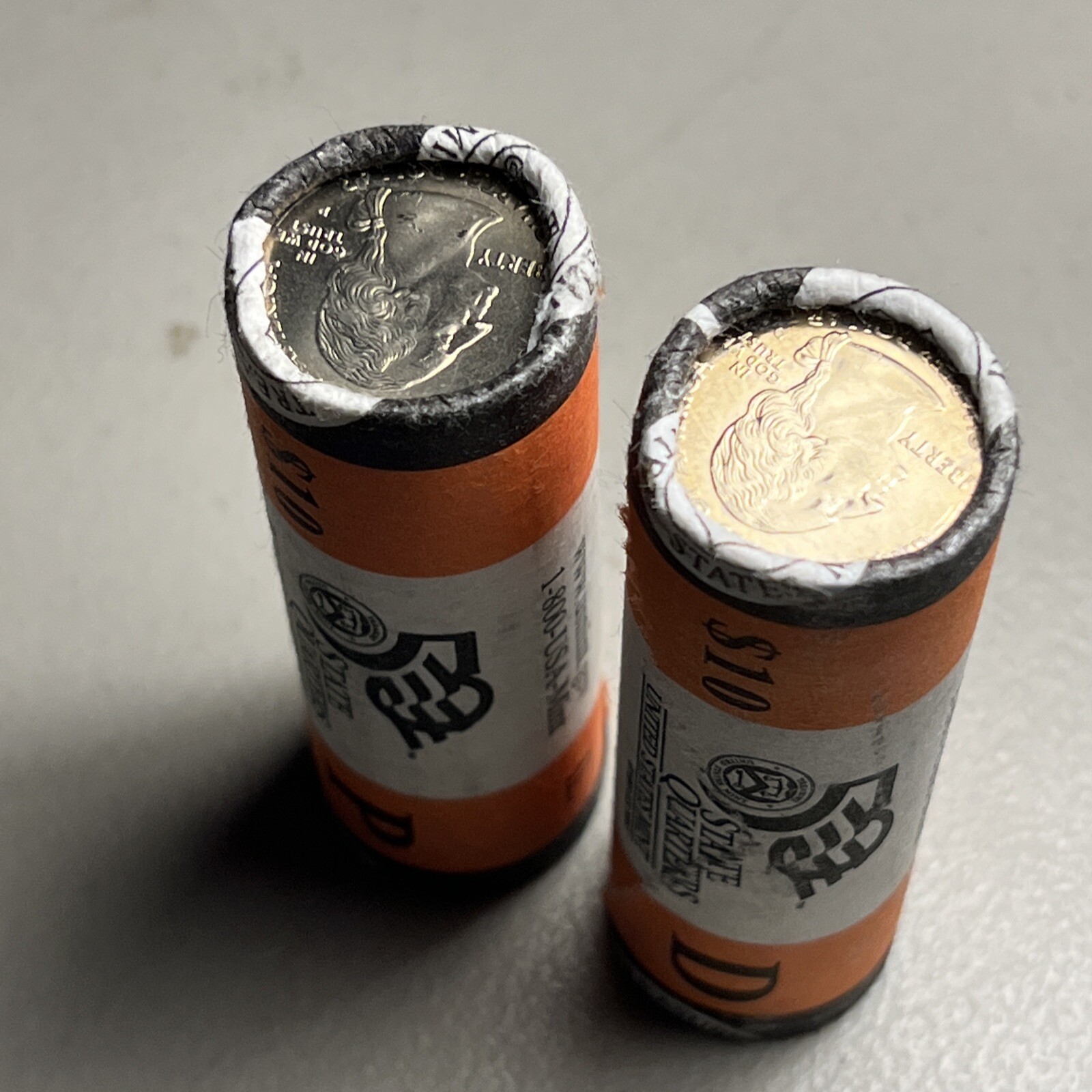 2003 Illinois State Quarters 2 Rolls P D - Mint Wrapped Roll ...