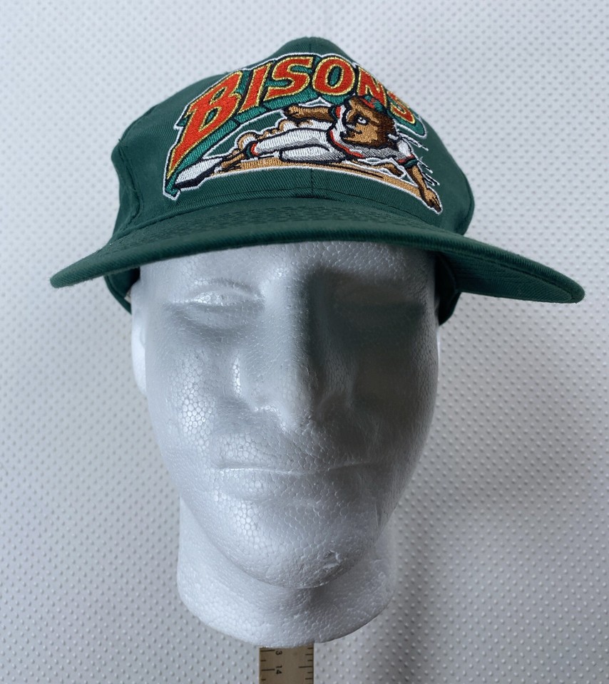 Buffalo New York Bisons Minor League Baseball Snap-Back Hat Cap Green ...