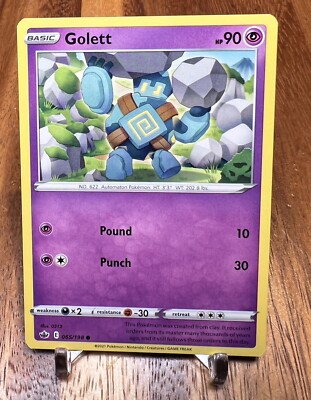 Golett 065/198 Non Holo Common Chilling Reign Pokemon Card NM | eBay