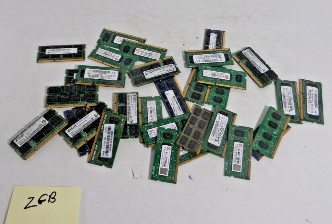 Computer memory 2GB 31 sticks laptop for scrap or reuse Mixed untested ...