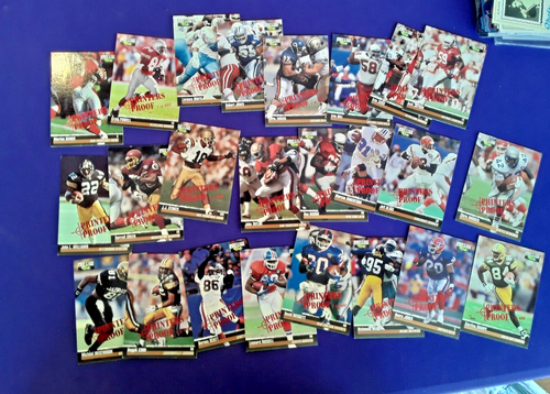25 1995 PRO LINE PRINTER'S PROOF #/400 SHARPE STERLING HANKS REGGIE ...