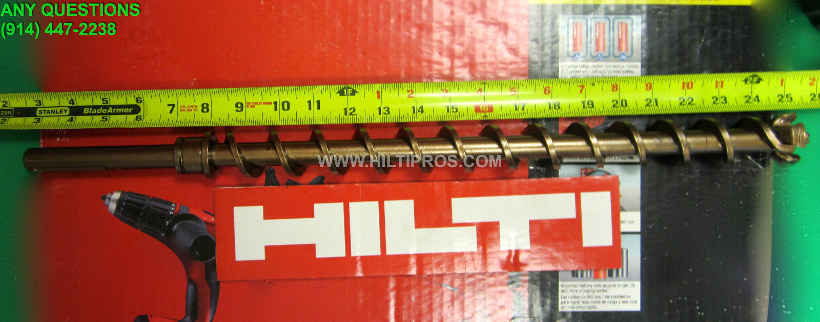 HILTI BIT TE-Y GB 1-1/2" x 23" ORIGINAL HILTI , FAST SHIPPING | eBay
