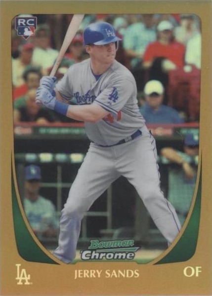 2011 Bowman Draft Picks & Prospects - Chrome Gold Refractor #100 Jerry ...