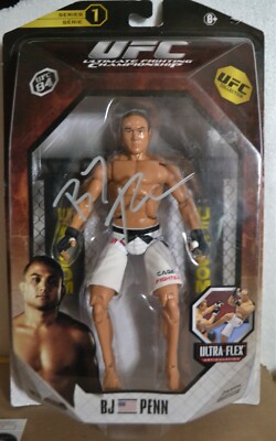 BJ Penn Autograph UFC Figure series 1 BJ Penn Signed Figure series 1 ...