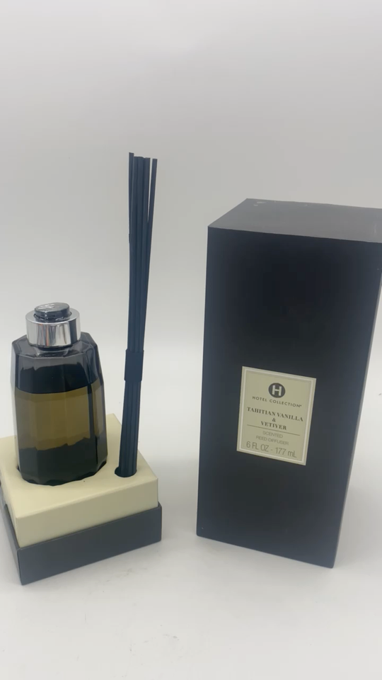 Hotel Collection -Tahitian,Vanilla and Vetiver Scented Reed Diffuser 6 ...