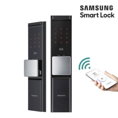 Samsung Zigbang Push-Pull IoT Smart Digital Door Lock with Key tag SHP ...