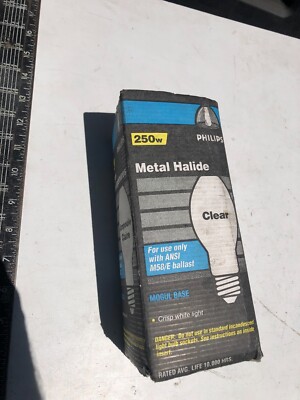 Philips Clear 250-Watt M58 Metal Halide Lamp Light Bulb M58/E 21250 ...