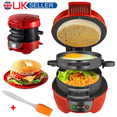 Mini Breakfast Muffin Maker Non Stick Plates Electric Burger Maker ...