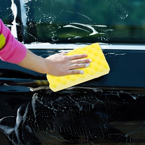Double Sided Cleaning Sponge Block Car Interior Scrubbing Wash Auto ...