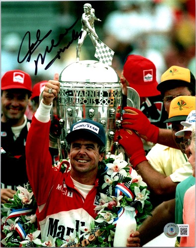 RICK MEARS SIGNED 8X10 PHOTO BECKETT BAS COA INDY 500 WINNER 1 | eBay