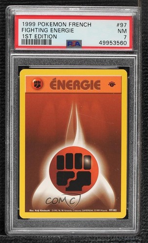 1999 Pokemon French 1st Edition Fighting Energy #97 PSA 7 1t5 | eBay