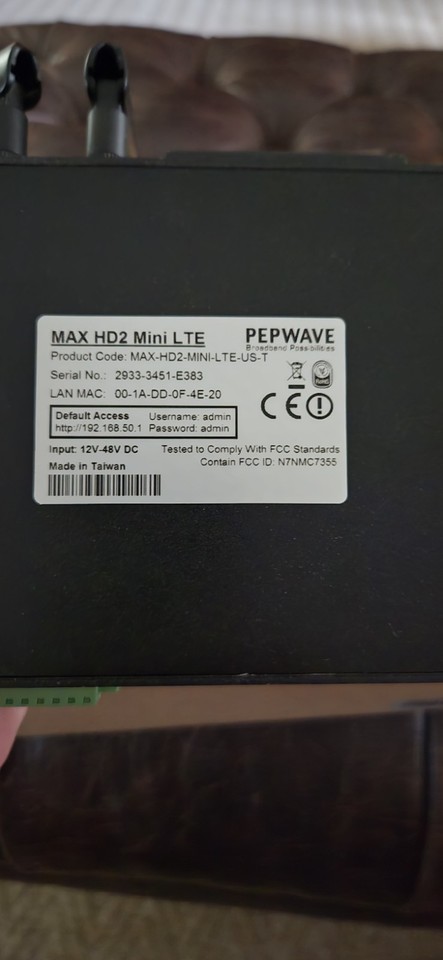 Peplink Pepwave MAX-HD2-MINI-LTEA-W-T MAX HD2 MINI-LTEA router Just ...