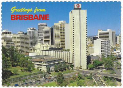 Greetings From Brisbane Australia Postcard View from Travelodge ...