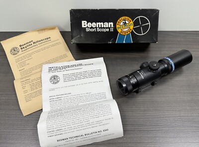 Vintage BEEMAN SS-2 Blue Ribbon 3x21 Air Rifle SHORT SCOPE w/ Box | eBay