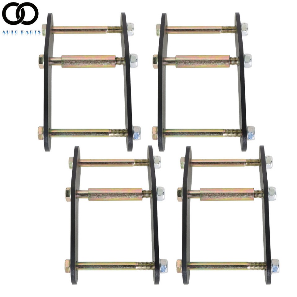 4PC Shackles 1.5" Front + Rear Level Lift Kit For 87-95 Jeep Wrangler ...