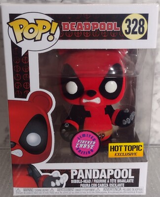Funko POP! - Marvel: Deadpool - Pandapool-#328 - LE Flocked CHASE - Hot ...