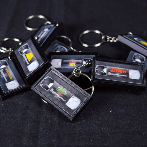 VHS MOVIE Tape Cassette Keychain 3D Printed Fan Art | eBay