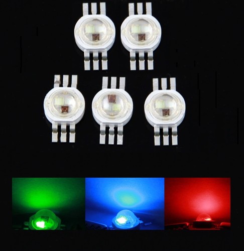 10PCS 3W Red Green Blue RGB High Power LED Bead SMD 6Pin NEW | eBay