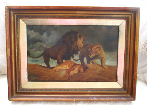 Antique Original William Henry Drake Oil Painting Death of The First ...