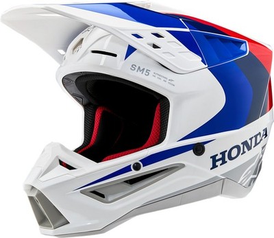 Alpinestars Honda Supertech S-M5 MX Offroad Helmet White/Blue/Red | eBay