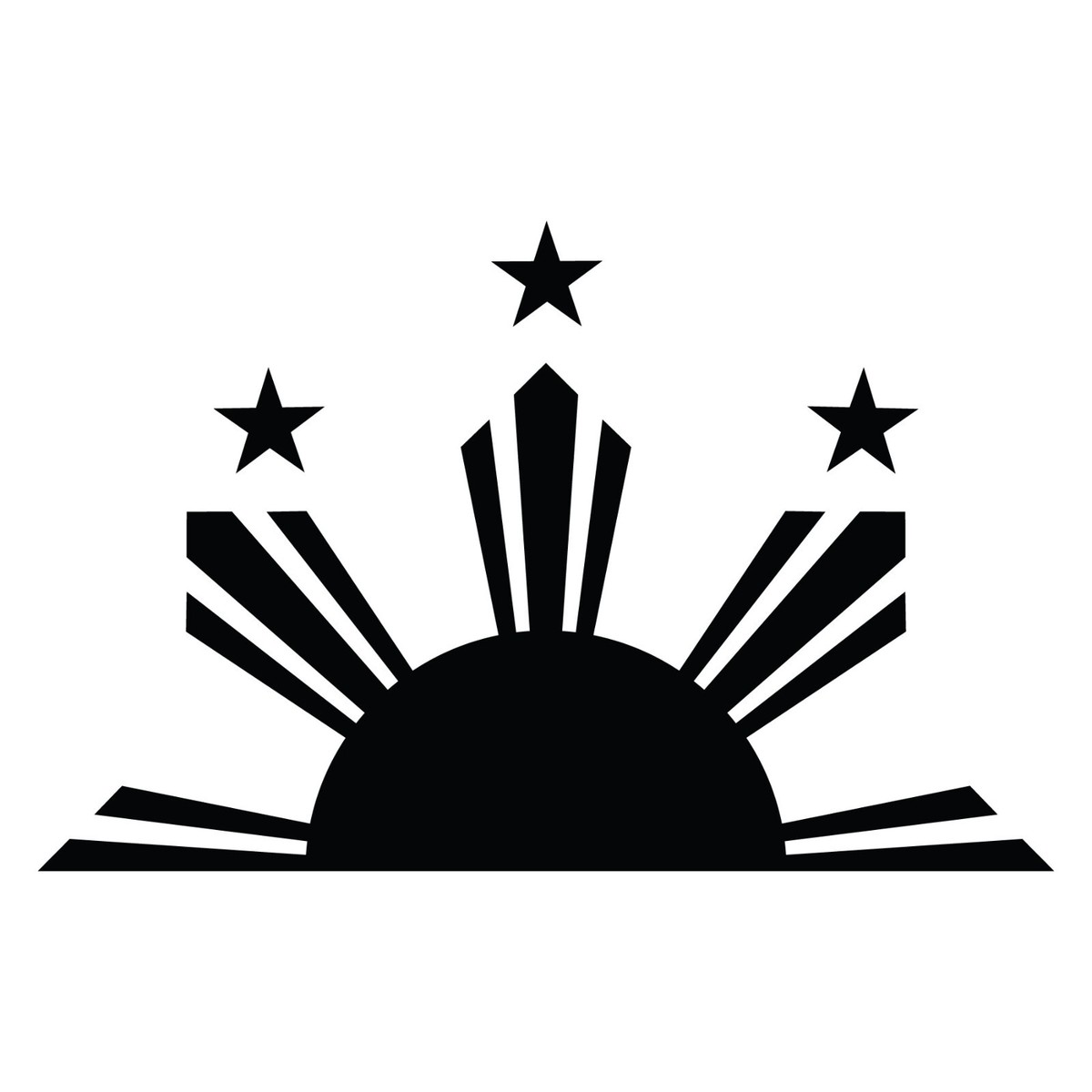 Philippine Flag Sun And Stars