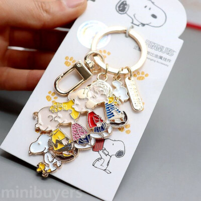 Peanuts Snoopy Family 70th Anniversary Collectible Metal Keychain ...