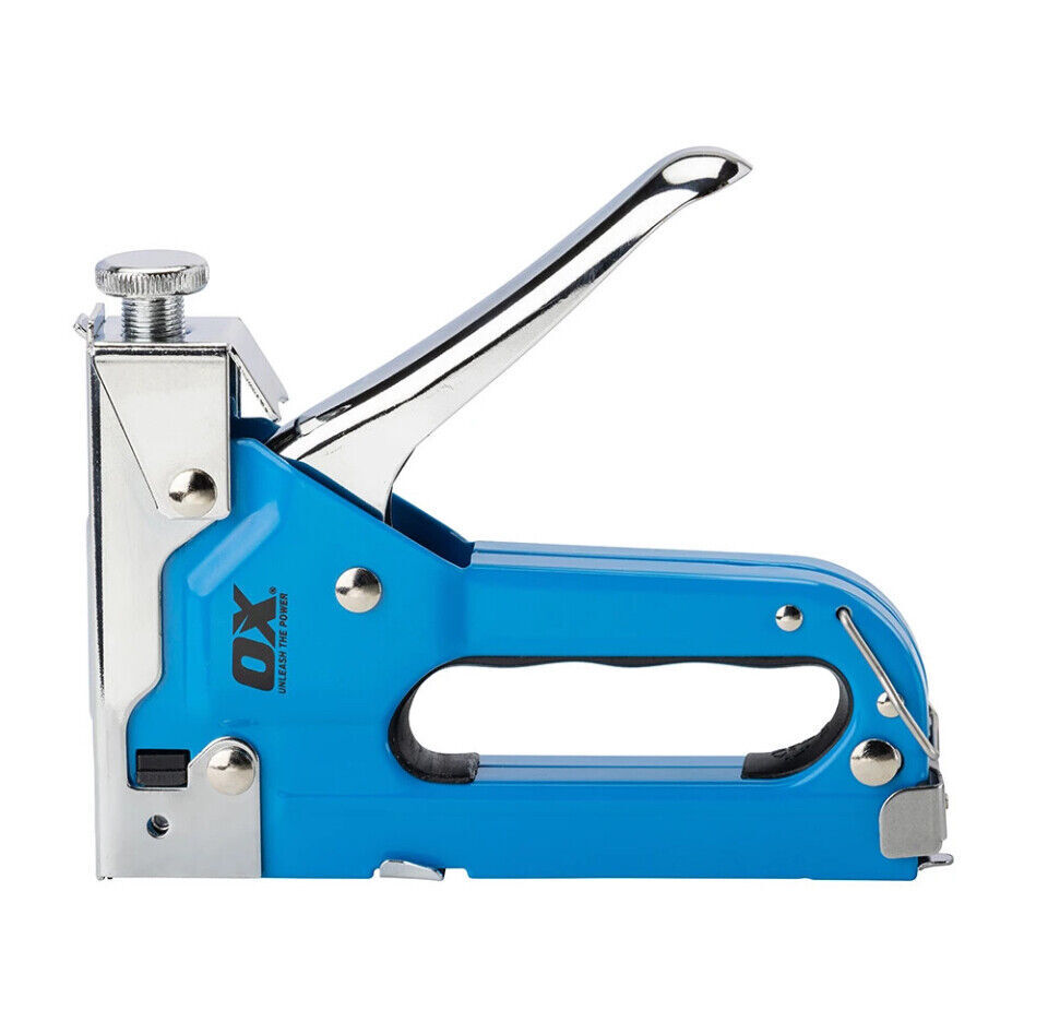 OX Stapler Hammer Tacker Staples 6mm 8mm 10mm 12mm Choose 4 in 1 Heavy ...