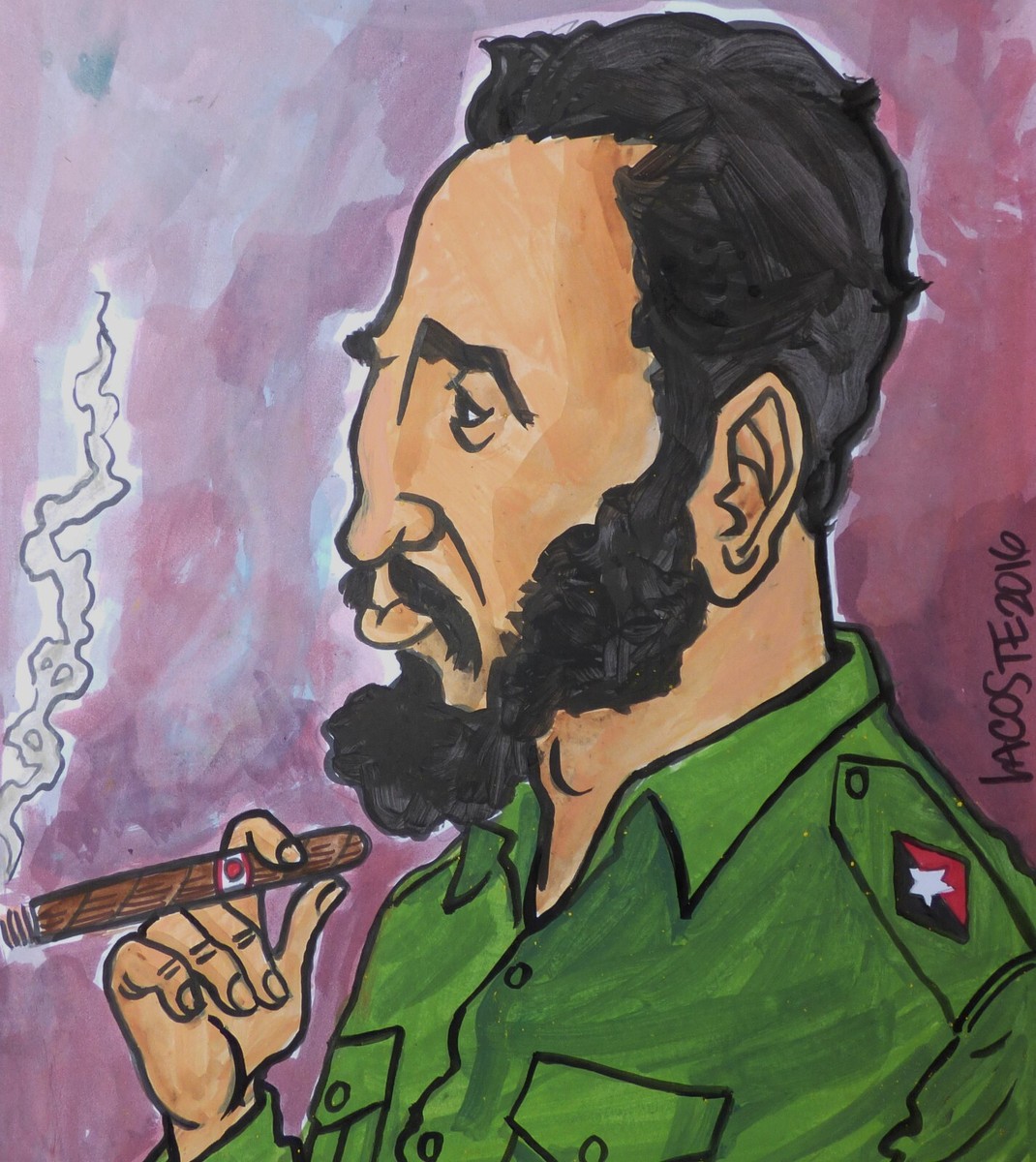Fidel Castro Cigar Wallpaper Fidel Castro Smoking Cigar Hi Res Stock