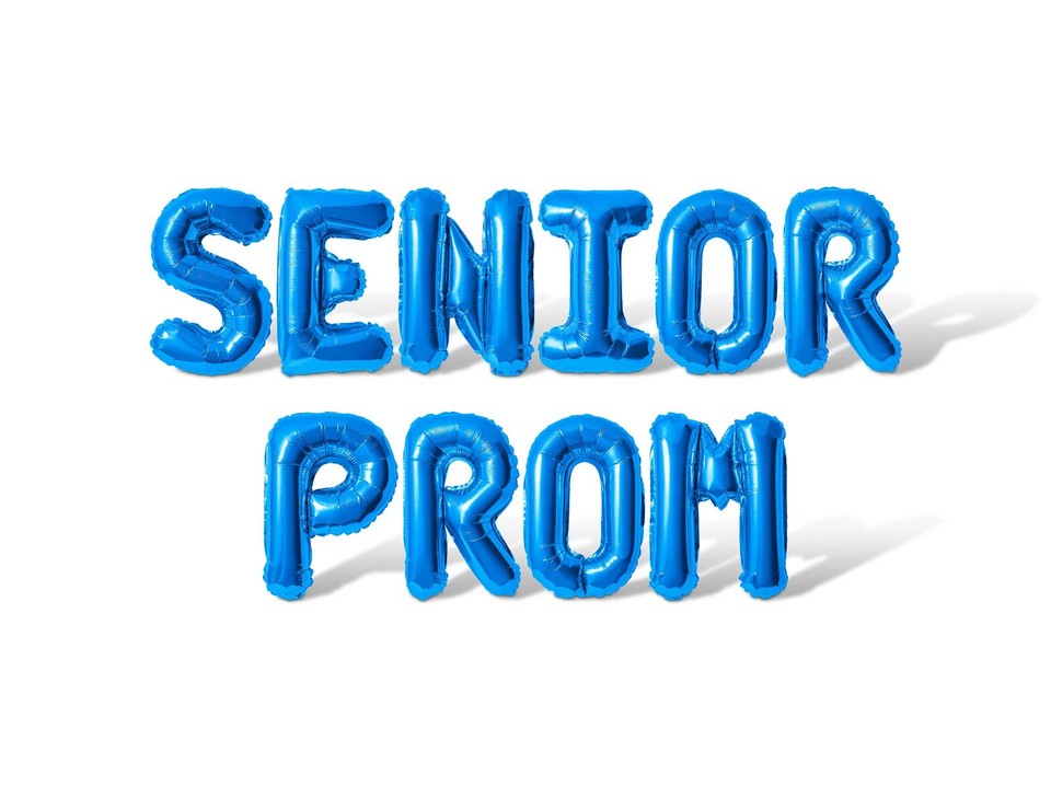 SENIOR PROM Letter Balloon Banner - Grad Night Gala Party Supply ...