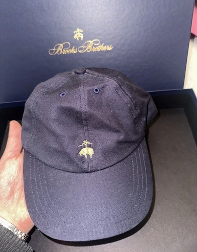 RARE Brooks Brothers Limited Navy Logo Baseball Cap Hat 100% Cotton ...