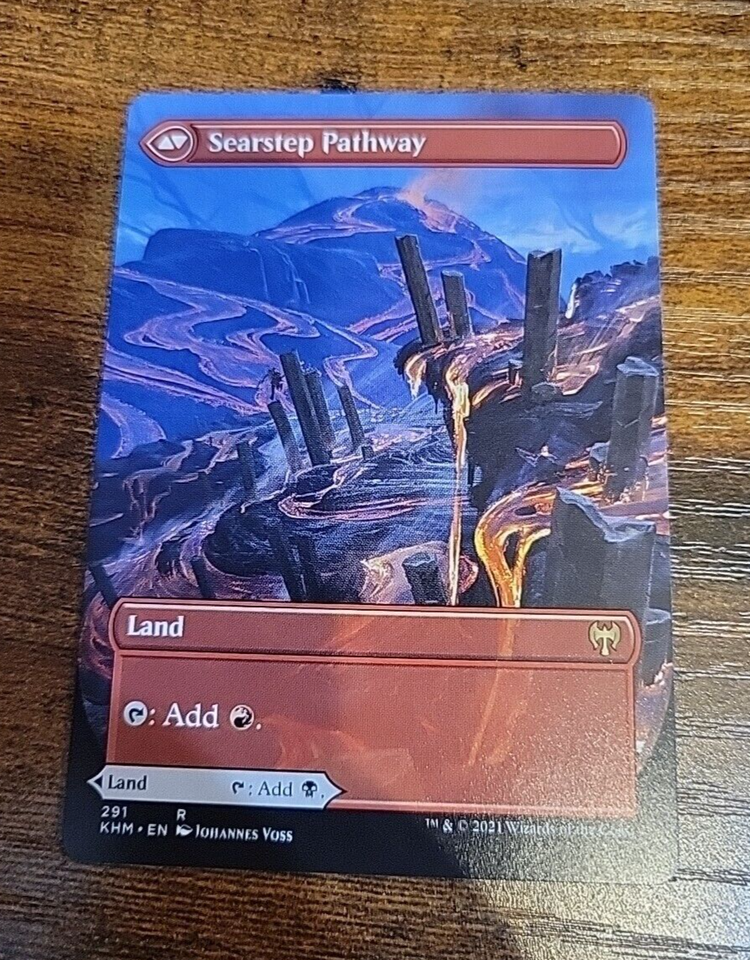 Blightstep Pathway / Searstep Pathway - BORDERLESS - MTG Kaldheim - NM ...