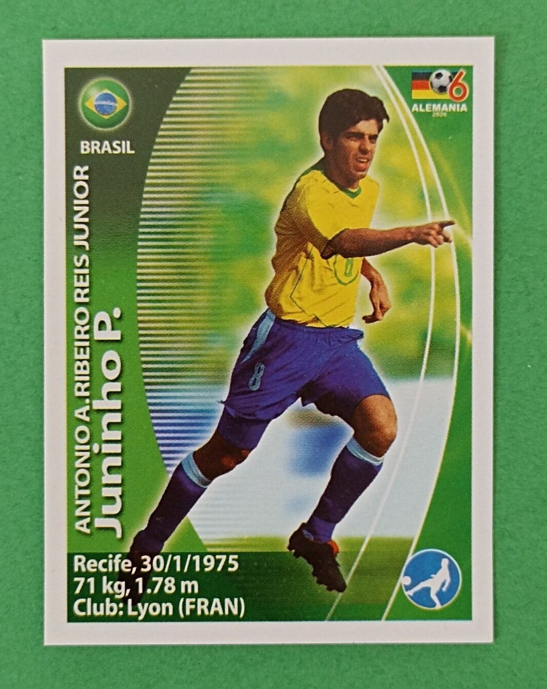 2006 Navarrete Germany World Cup FIFA Action #335 JUNINHO PERNAMBUCANO ...