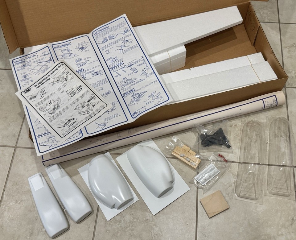 Vintage WING MFG. North American P-82 “TWIN MUSTANG “ R/C Model “Pro ...